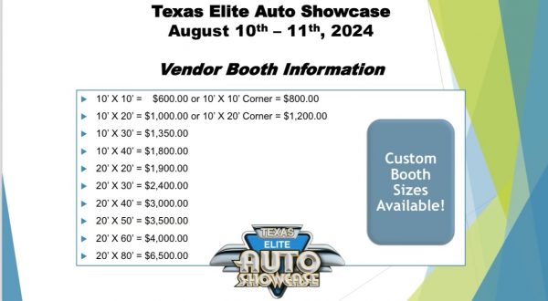 Vendors / Sponsorship – Texas Elite Auto Showcase
